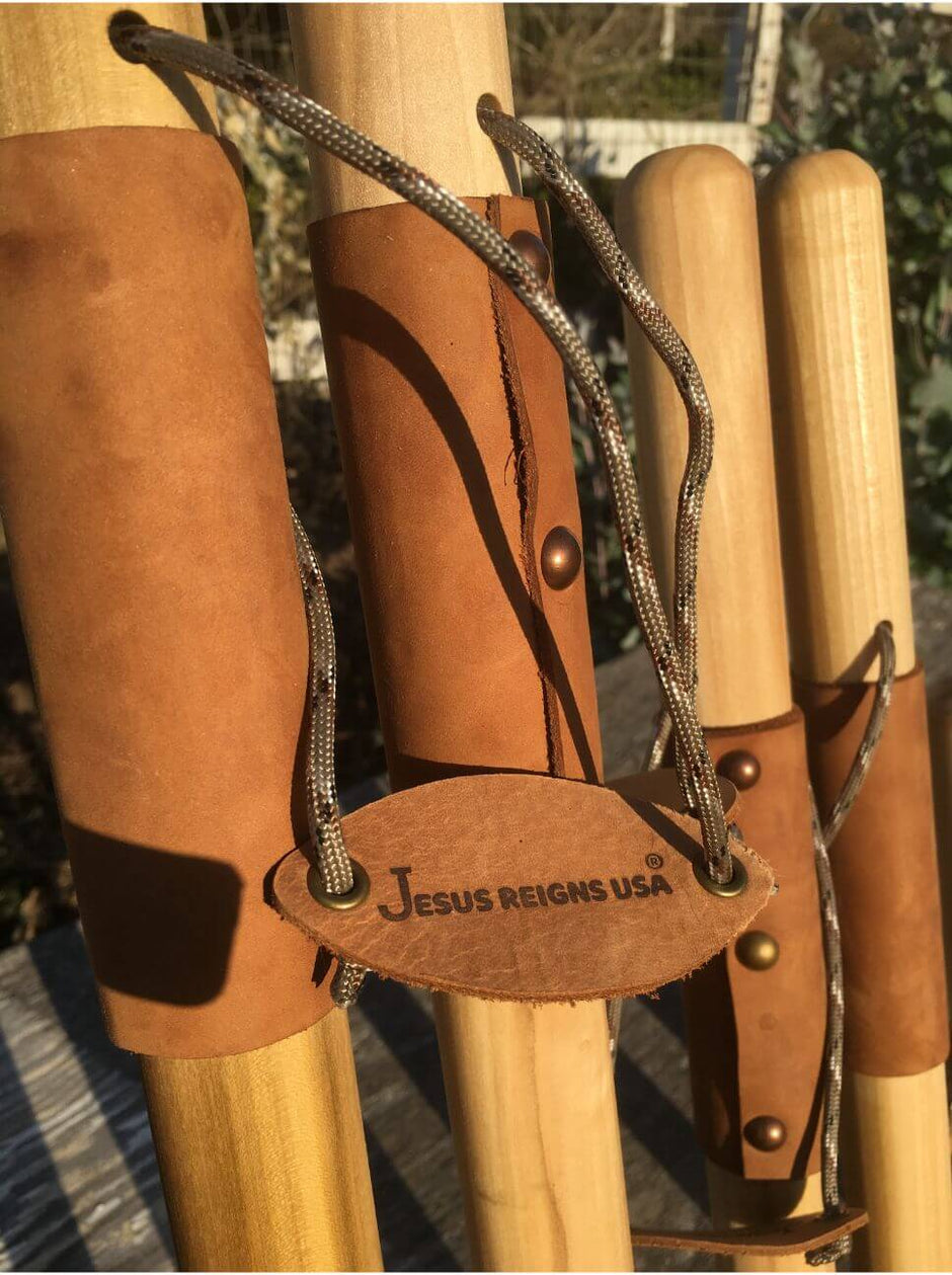 Walking Stick - Handmade of Wood - Jesus Reigns USA